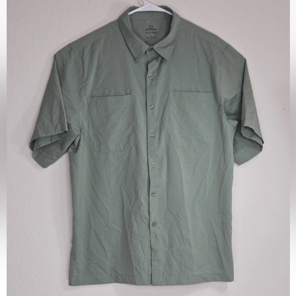 Scottevest | Shirts | Scottevest Beachcomber Shirt Green Button Up ...